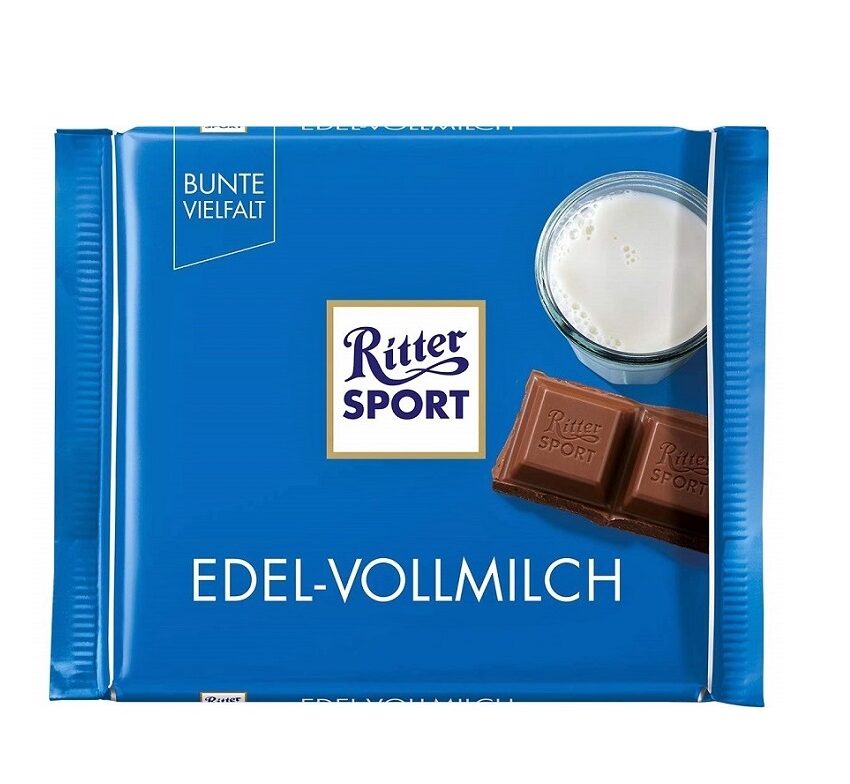 Ritter Sport Fine Milk Chocolate – from Germany – 100g / 3.5oz | Buy German