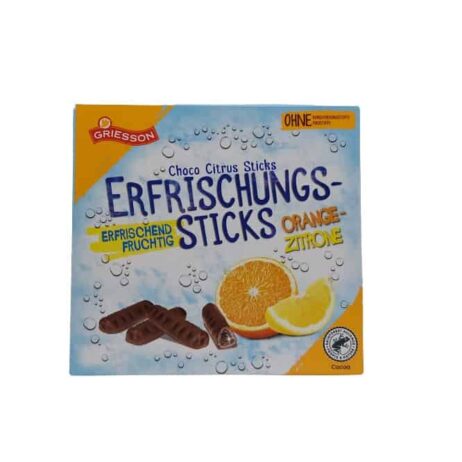 Griesson Refreshments Sticks Orange Lemon Chocolate - 150g / 5.2 oz ...