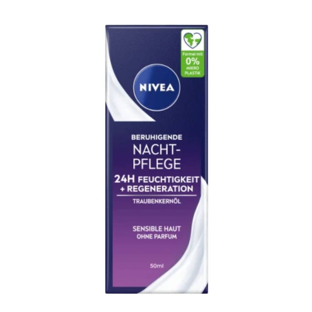 NIVEA Sensitive Skin Soothing Night Care Cream - 50ml / 1.6 fl oz ...